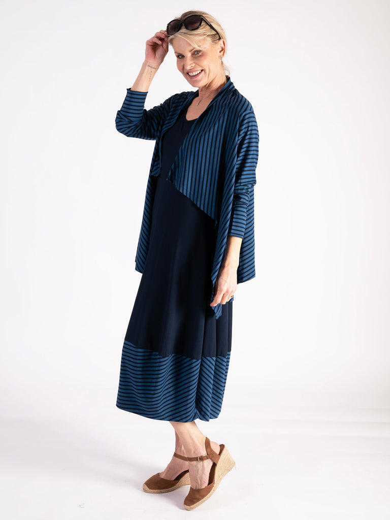 Navy/Blue Stripe Shrug | Chesca Direct