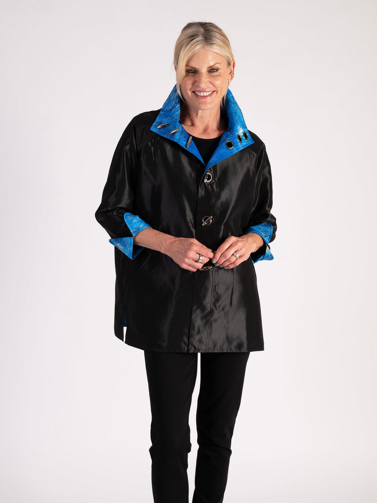 A Van Gogh Starry Night Over The Rhone / Black Reversible Raincoat ...