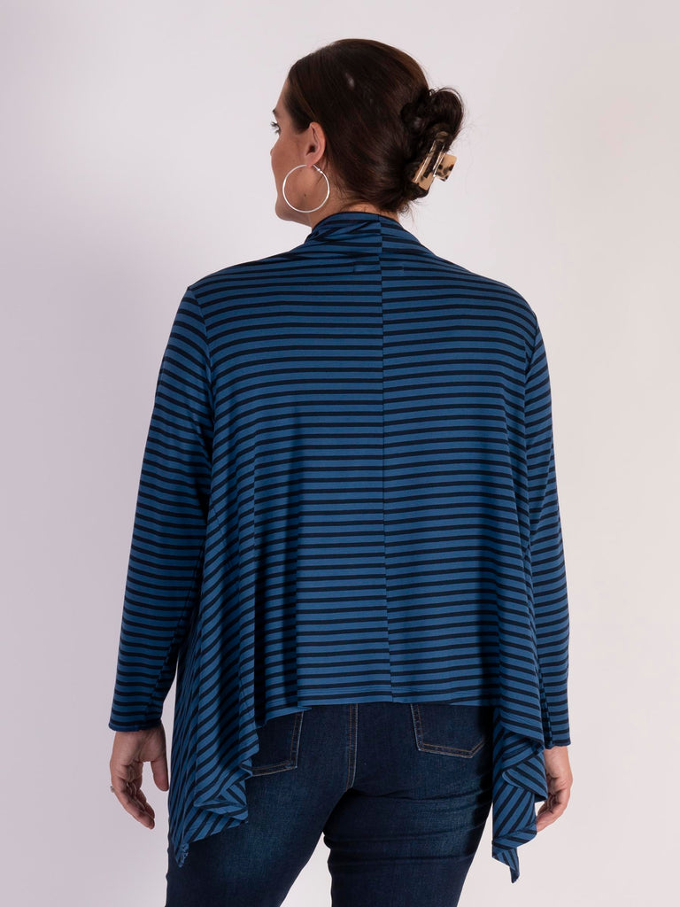 Navy/Blue Stripe Shrug | Chesca Direct
