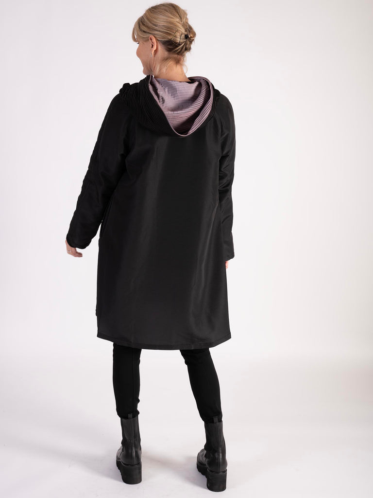 Orchid/Black Reversible Opera Coat | Chesca Direct