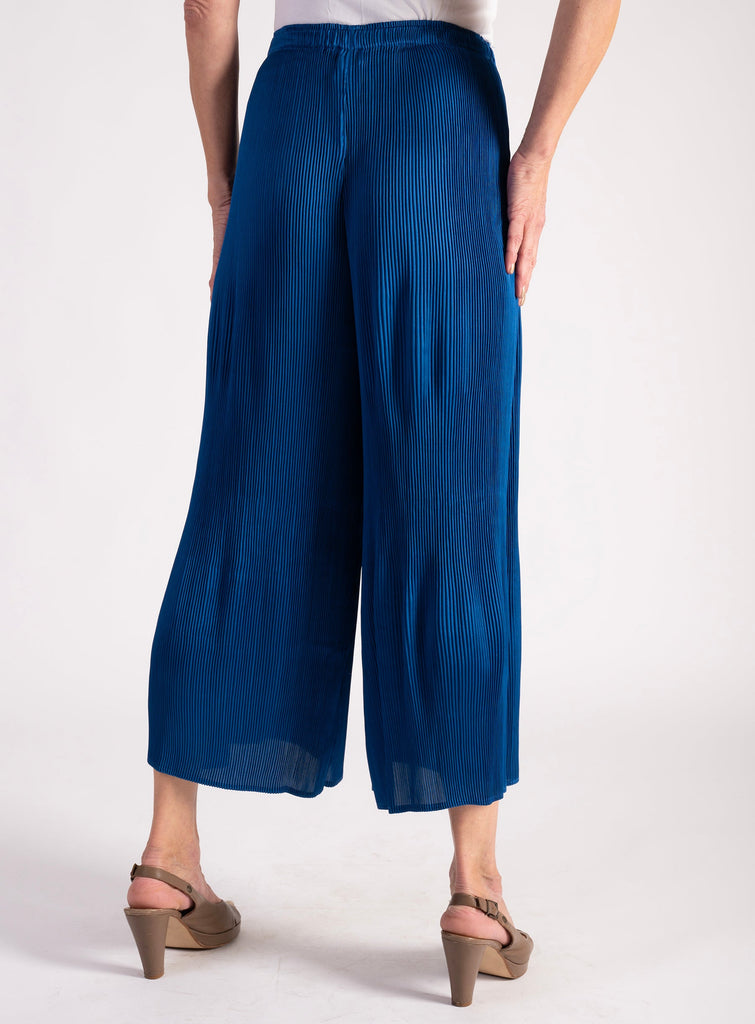 Royal Blue Pleated Trousers | Chesca Direct